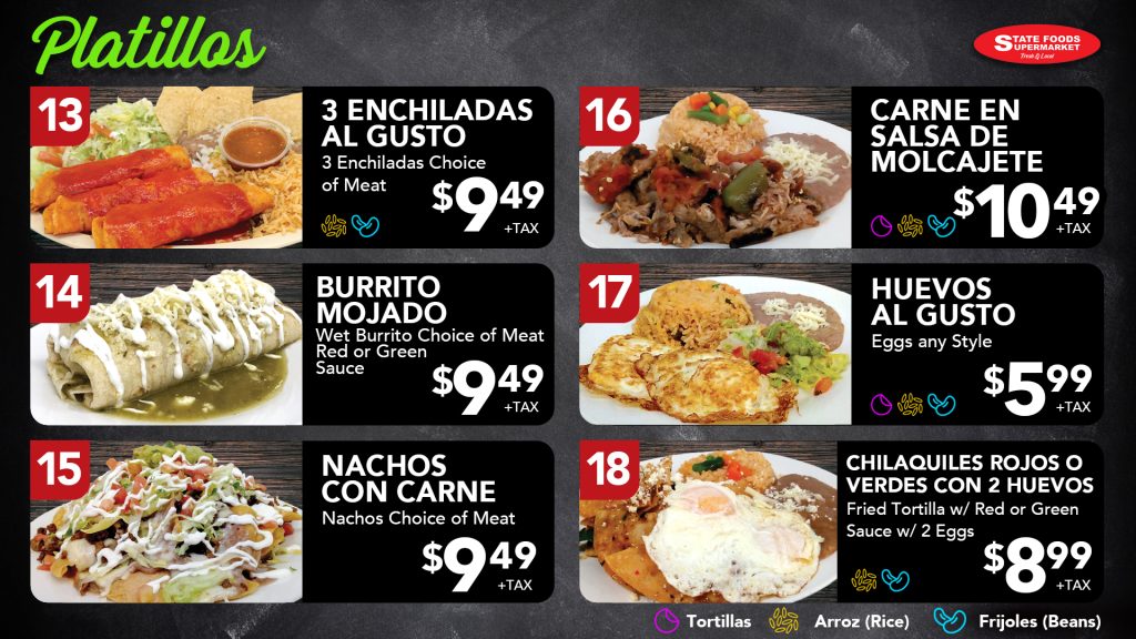 Sanger Menu | State Foods Supermarket