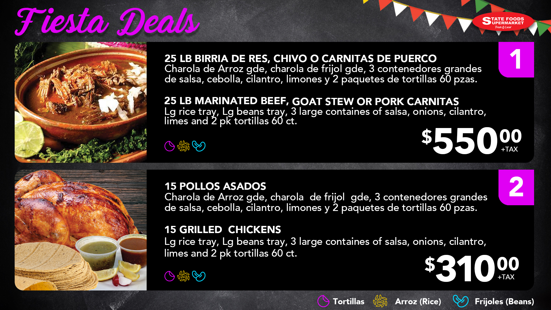 Sanger Menu | State Foods Supermarket